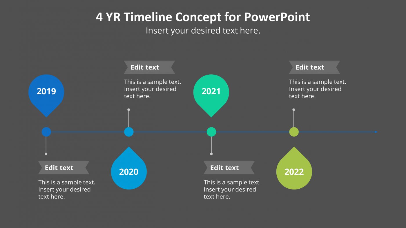 4 Years Timeline template for PowerPoint - Slidevilla