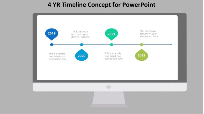 4 Years Timeline template for PowerPoint - Slidevilla