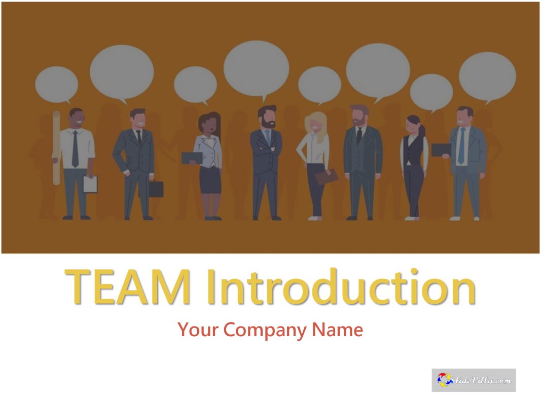 Team Introduction Workforce and Responsibilities PowerPoint template ...
