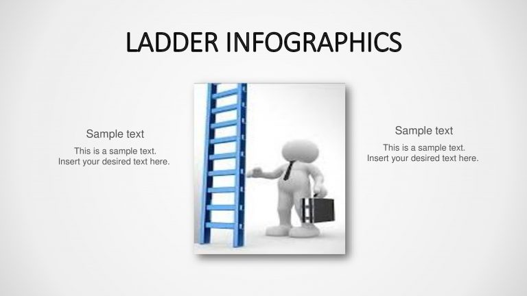 Ladder Infographic template: 100% Editable PPTx