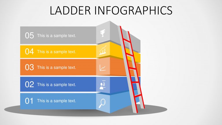 Ladder Infographic template - Slidevilla