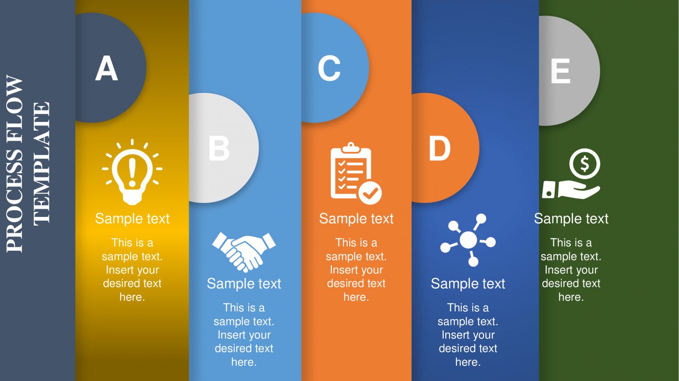 5 step Process Flow Template - Slidevilla