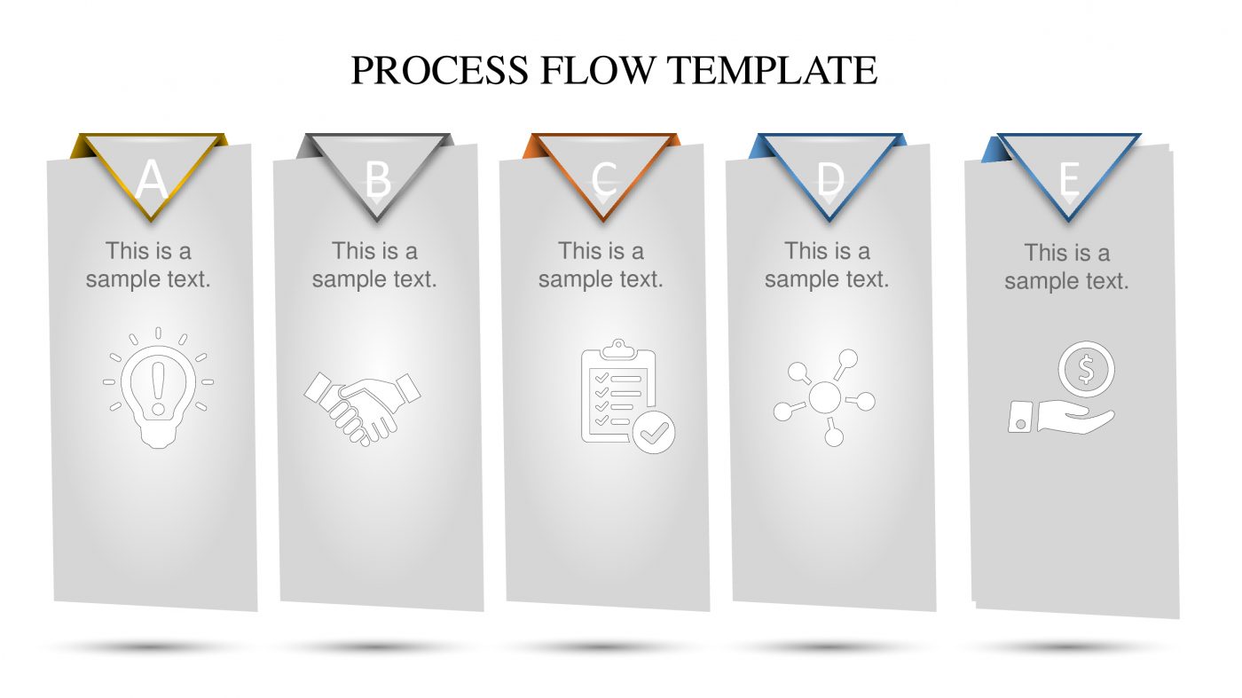 5 step Process Flow Template - Slidevilla