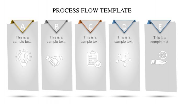 5 step Process Flow Template - Slidevilla