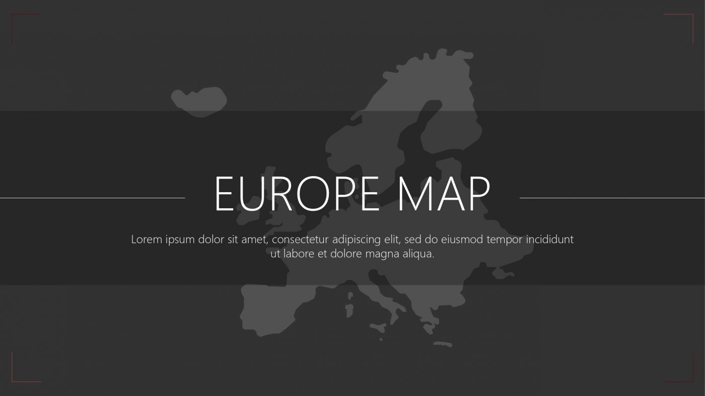 Europe Map Template For Powerpoint - Slidevilla