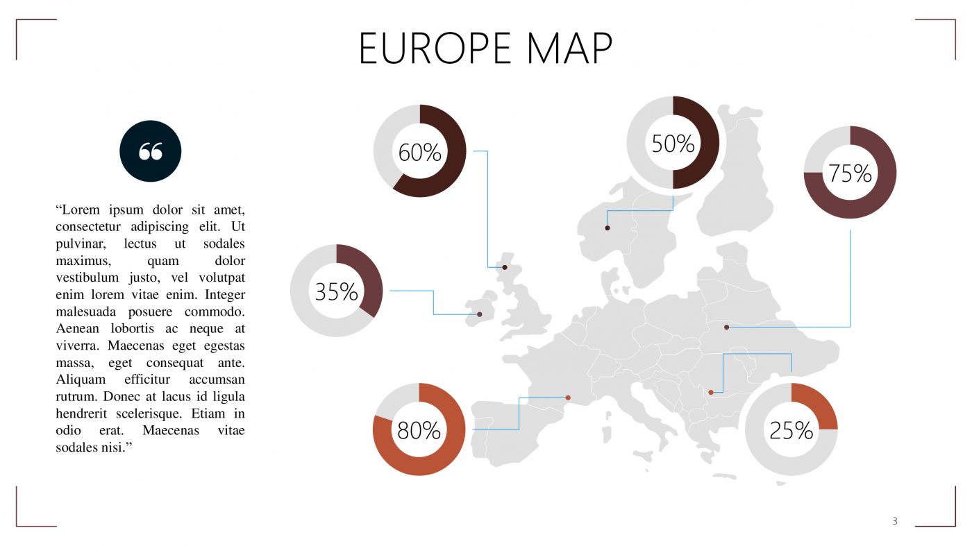 Europe Map Template For Powerpoint - Slidevilla