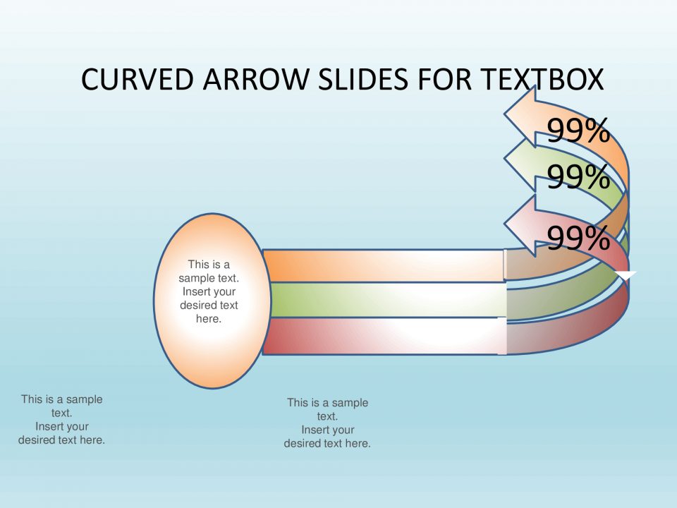 Curved Arrow Slides For Textbox Template Slidevilla
