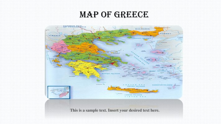 Greece map for powerpoint: 100% Editable PPTx
