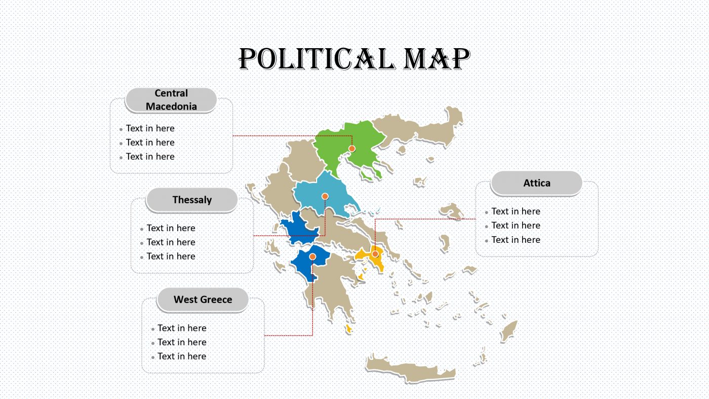 Greece map for powerpoint - Slidevilla