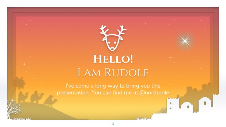 Christmas theme template: 100% Editable PPTx