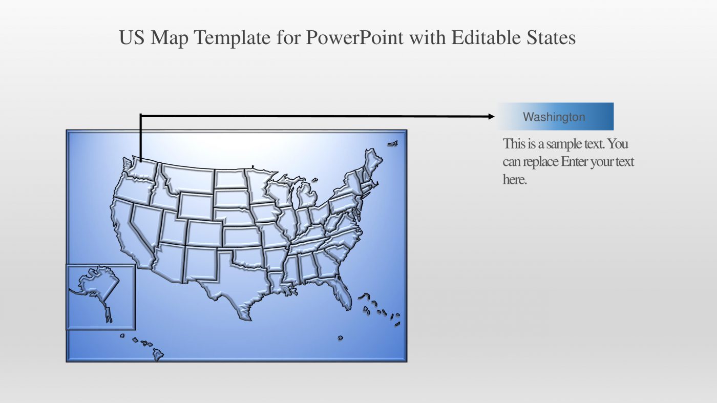 USA Map Template for PowerPoint with Editable States - Slidevilla