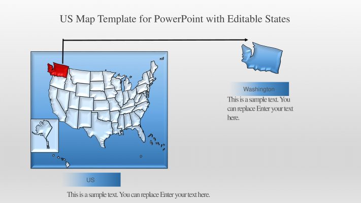 USA Map Template for PowerPoint with Editable States - Slidevilla
