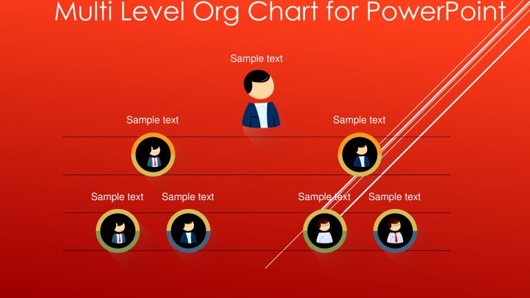 Multi-Level Organizational Chart ppt template - Slidevilla