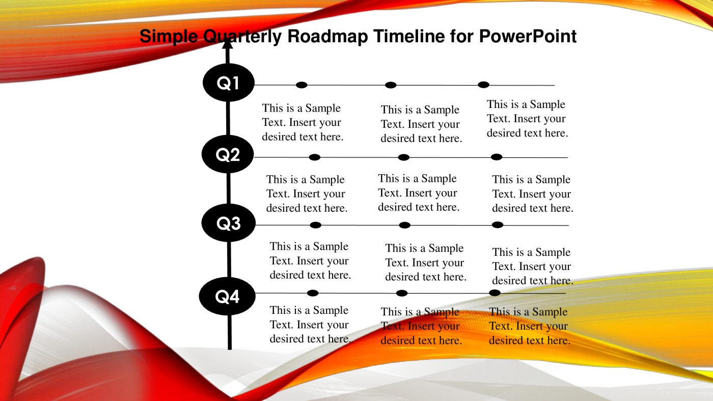 Simple Quarterly Roadmap Timeline for PowerPoint - Slidevilla Simple Quarterly Roadmap Timeline for PowerPoint - Slidevilla