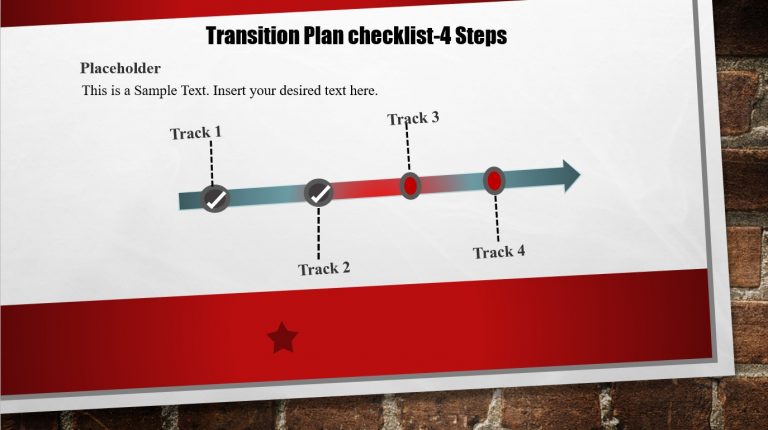 Transition Plan Checklist Timeline PowerPoint Template - Slidevilla