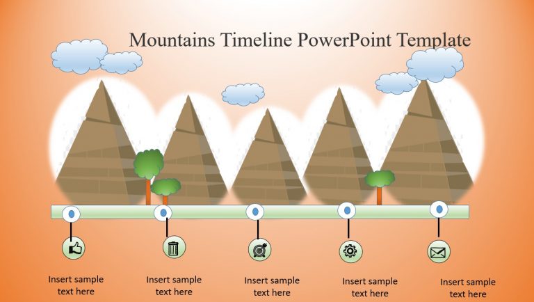 Mountains Timeline PowerPoint Template - Slidevilla