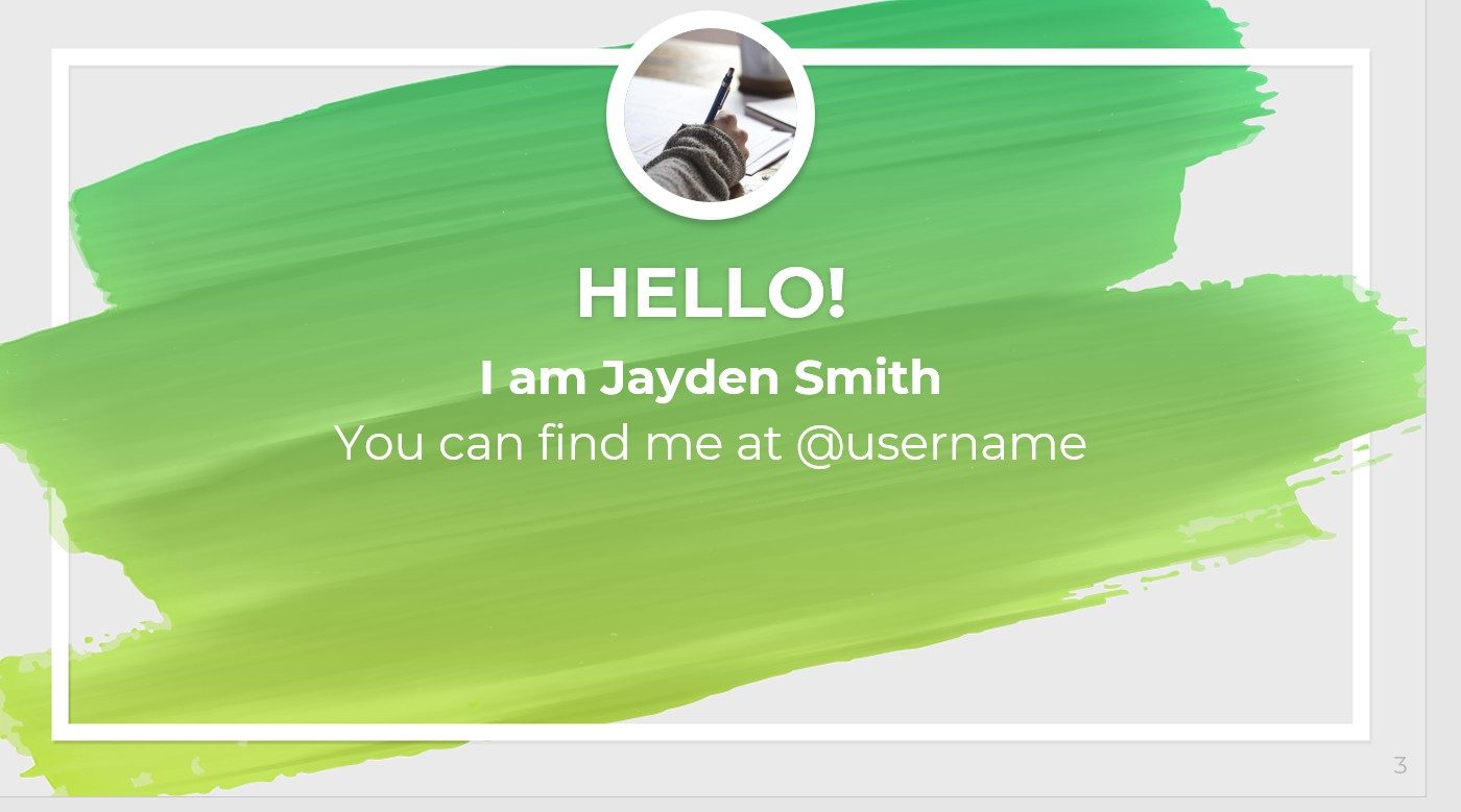 Brush Stroke PowerPoint theme: 100% Editable PPTx