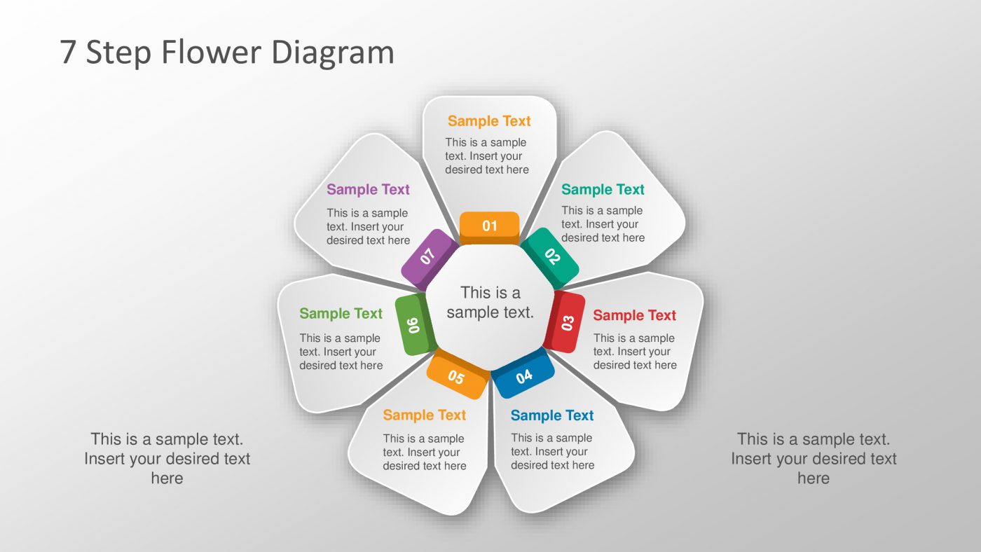 Material Flower Diagram template - Slidevilla