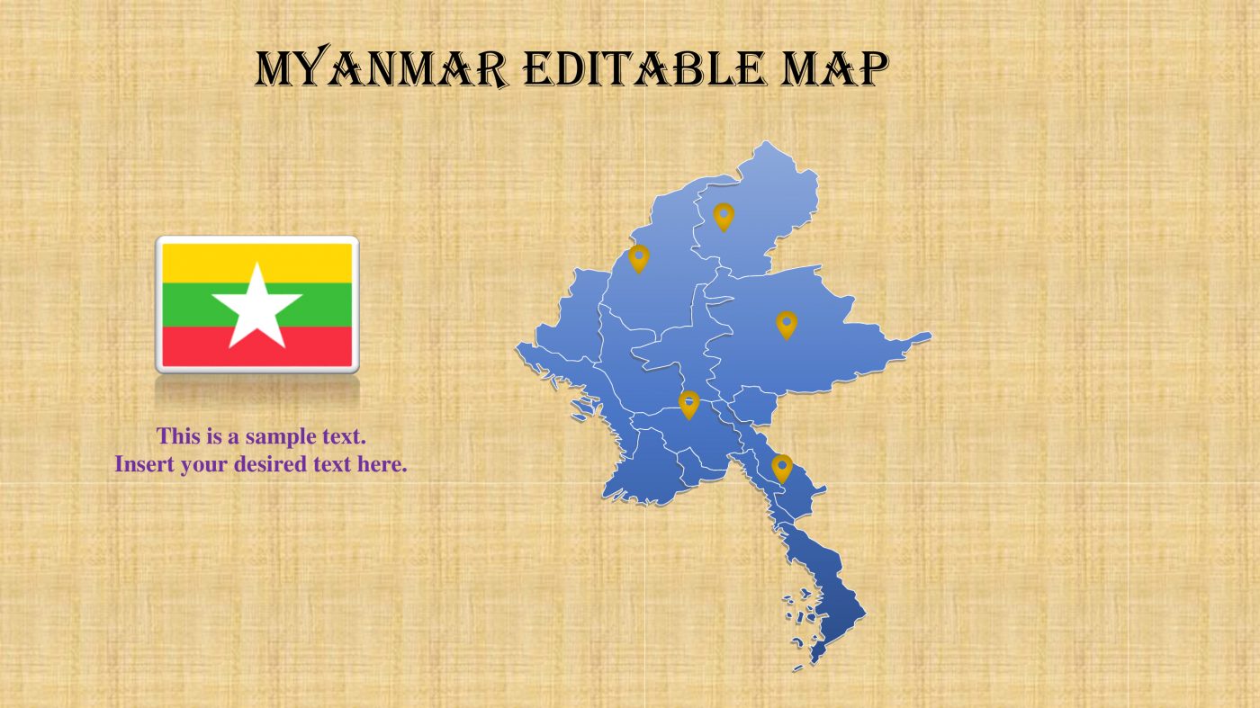 Myanmar Map Template for Powerpoint - Slidevilla