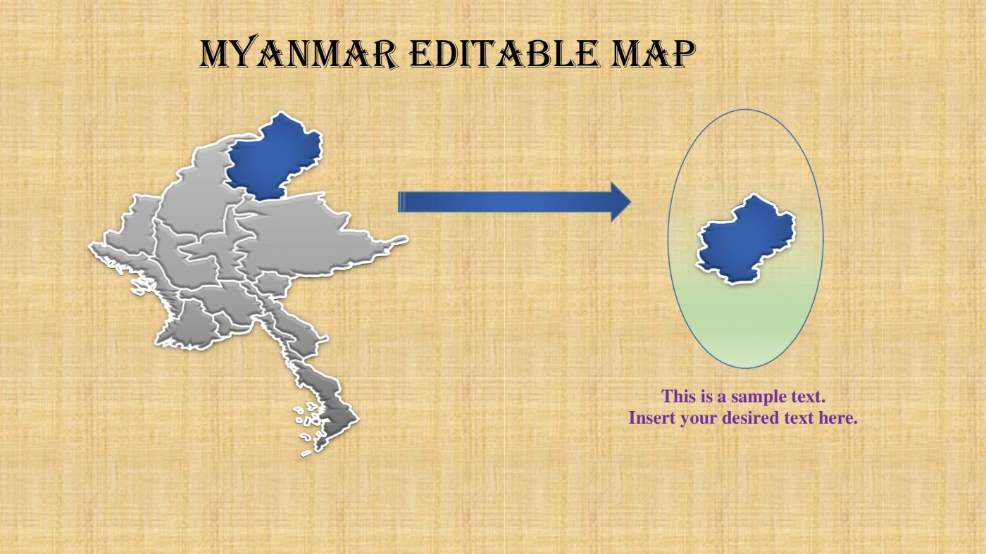 Myanmar Map Template for Powerpoint - Slidevilla