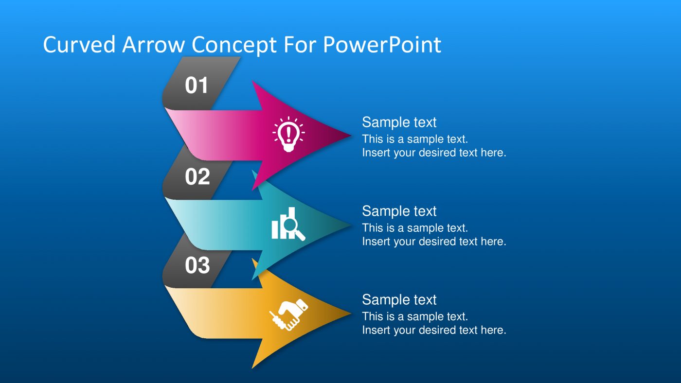 3 Steps Arrows Diagrams - Slidevilla