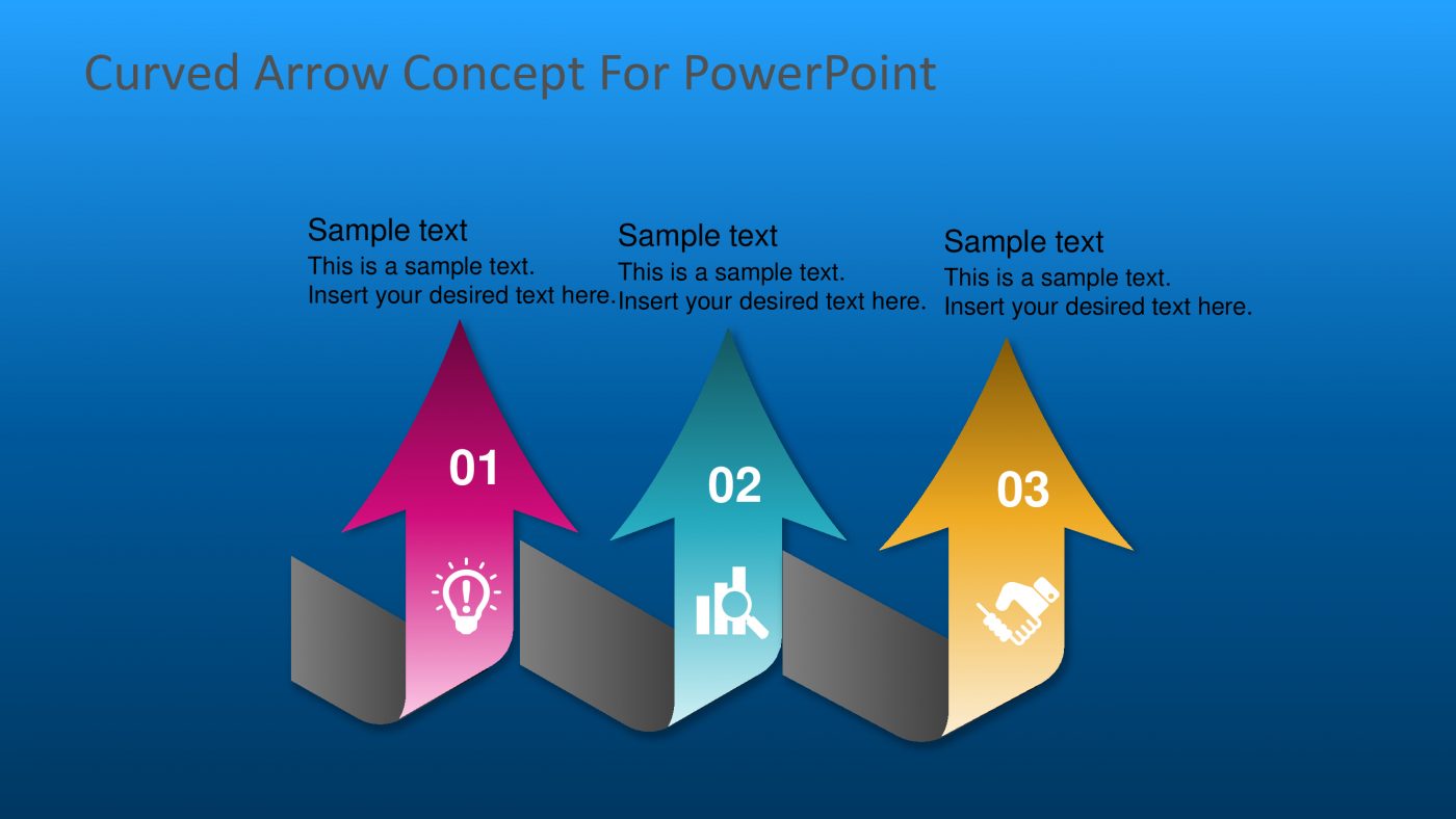 3 Steps Arrows Diagrams - Slidevilla