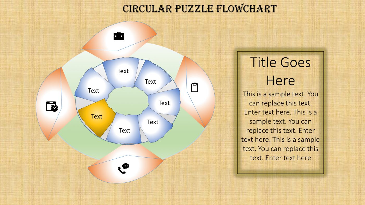 Circular flowchart Template Slide - Slidevilla