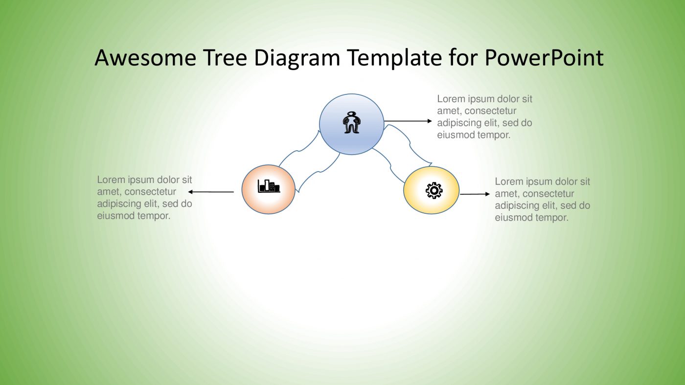 Awesome Tree Diagram PowerPoint Template - Slidevilla