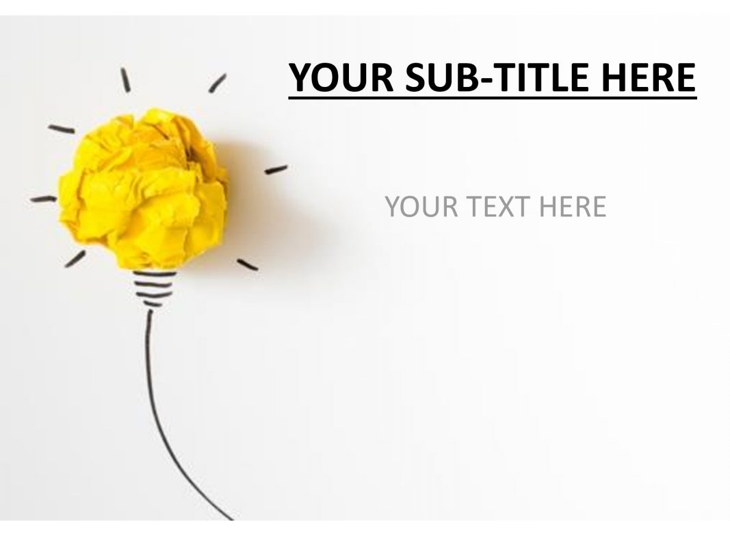 Light Bulb Idea PowerPoint Template - Slidevilla