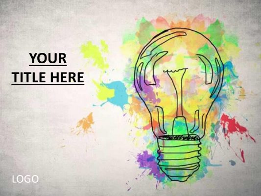 Creative idea template slide: 100% Editable PPTx