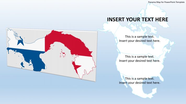 Panama Map for PowerPoint Template: 100% Editable PPTx