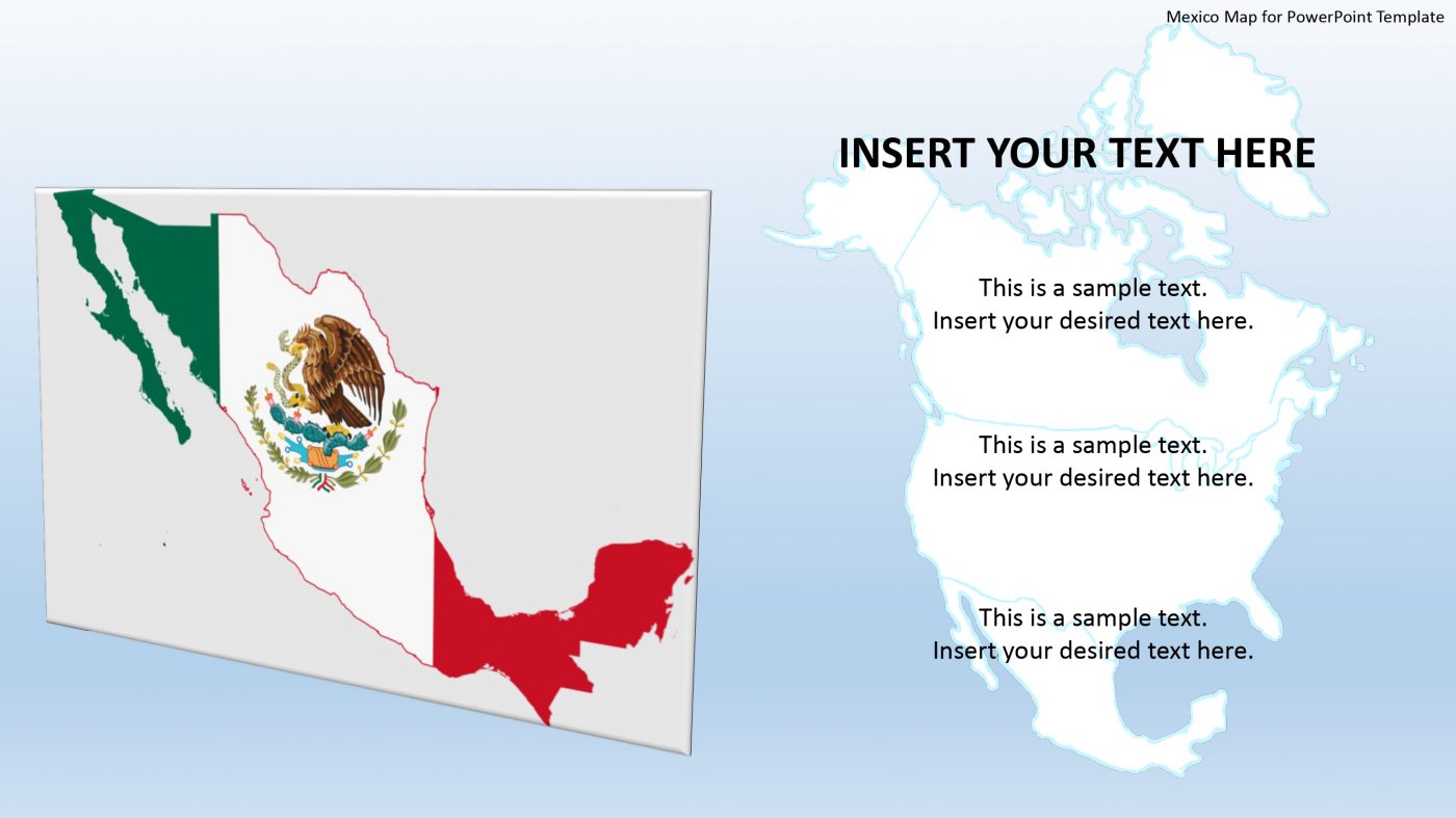 Mexico Map for PowerPoint Template: 100% Editable PPTx