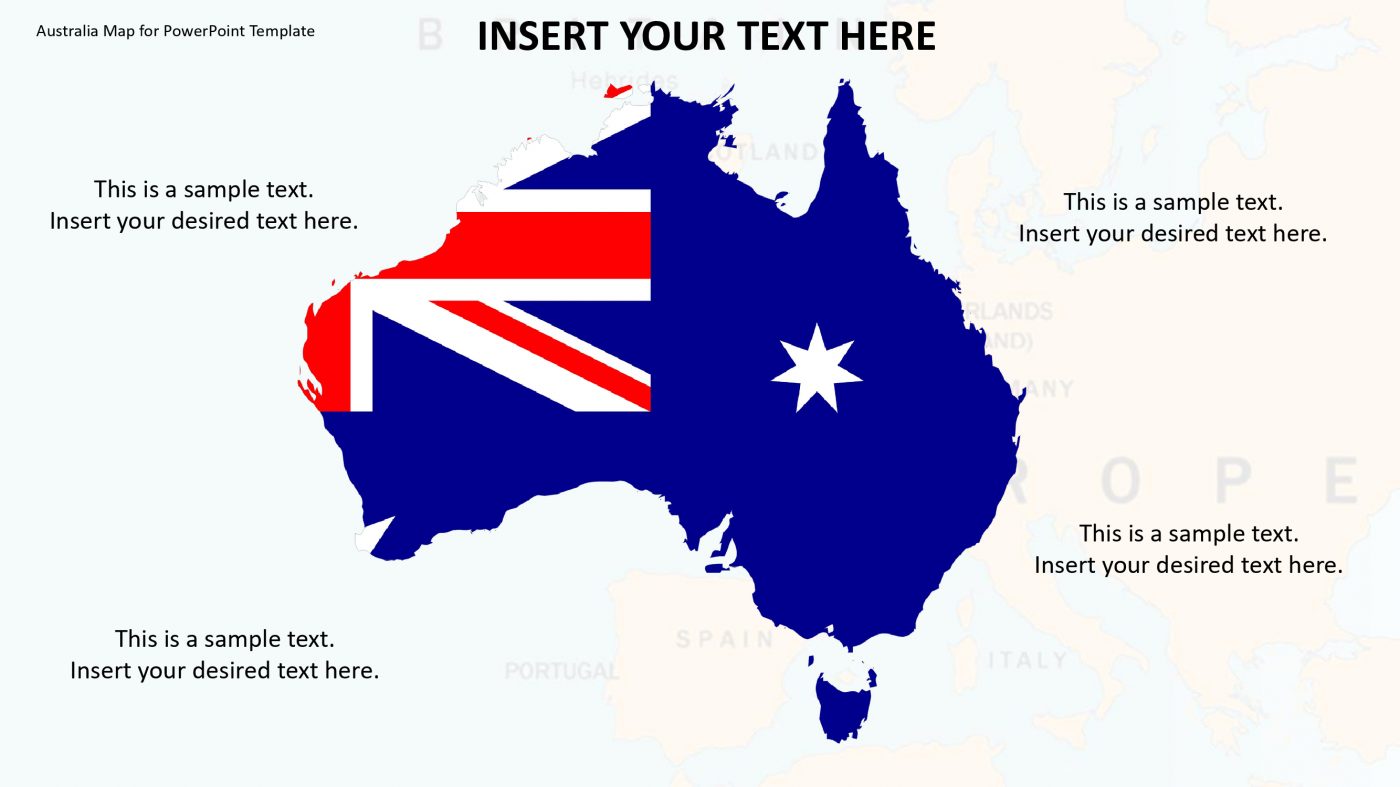 Australia Map for PowerPoint Template - Slidevilla