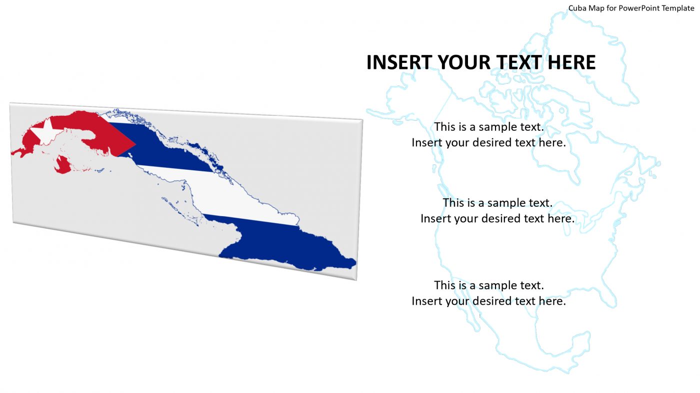 Cuba Map for PowerPoint Template - Slidevilla
