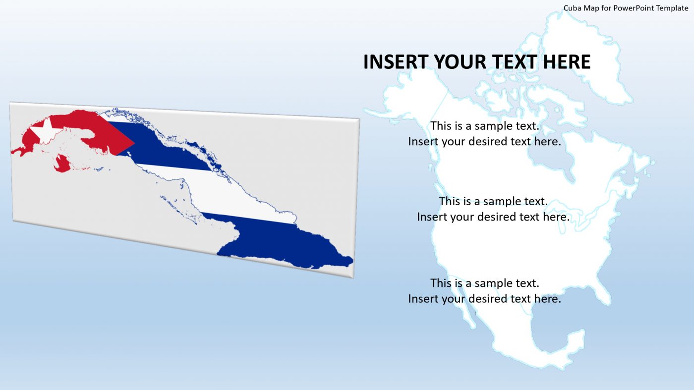 Cuba Map for PowerPoint Template - Slidevilla