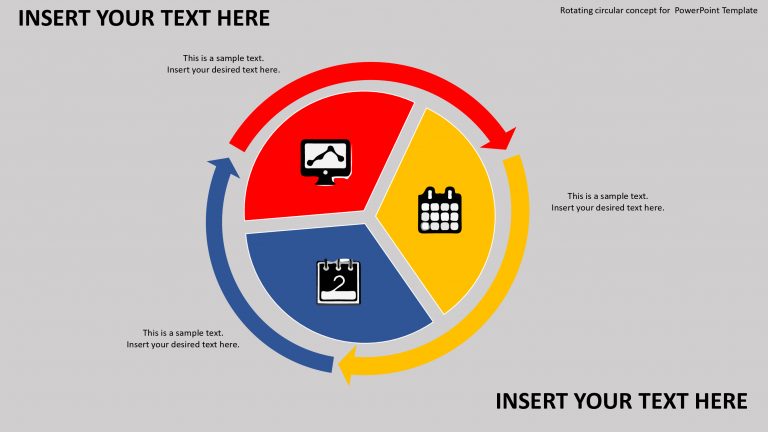 Circular Roadmap Template Slide: 100% Editable PPTx