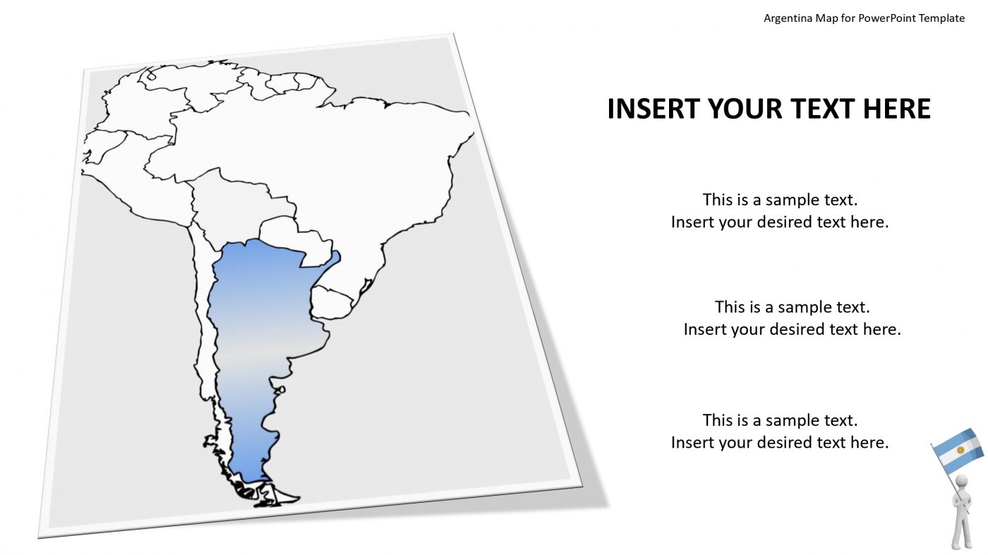Argentina Map for PowerPoint Template: 100% Editable PPTx