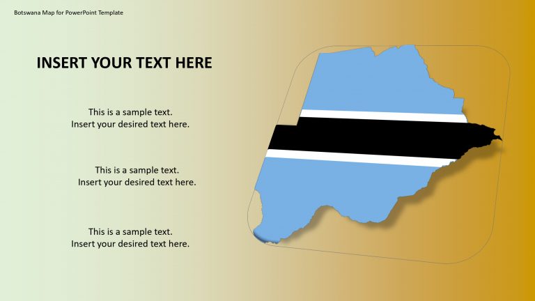 Botswana Map for PowerPoint Template - Slidevilla