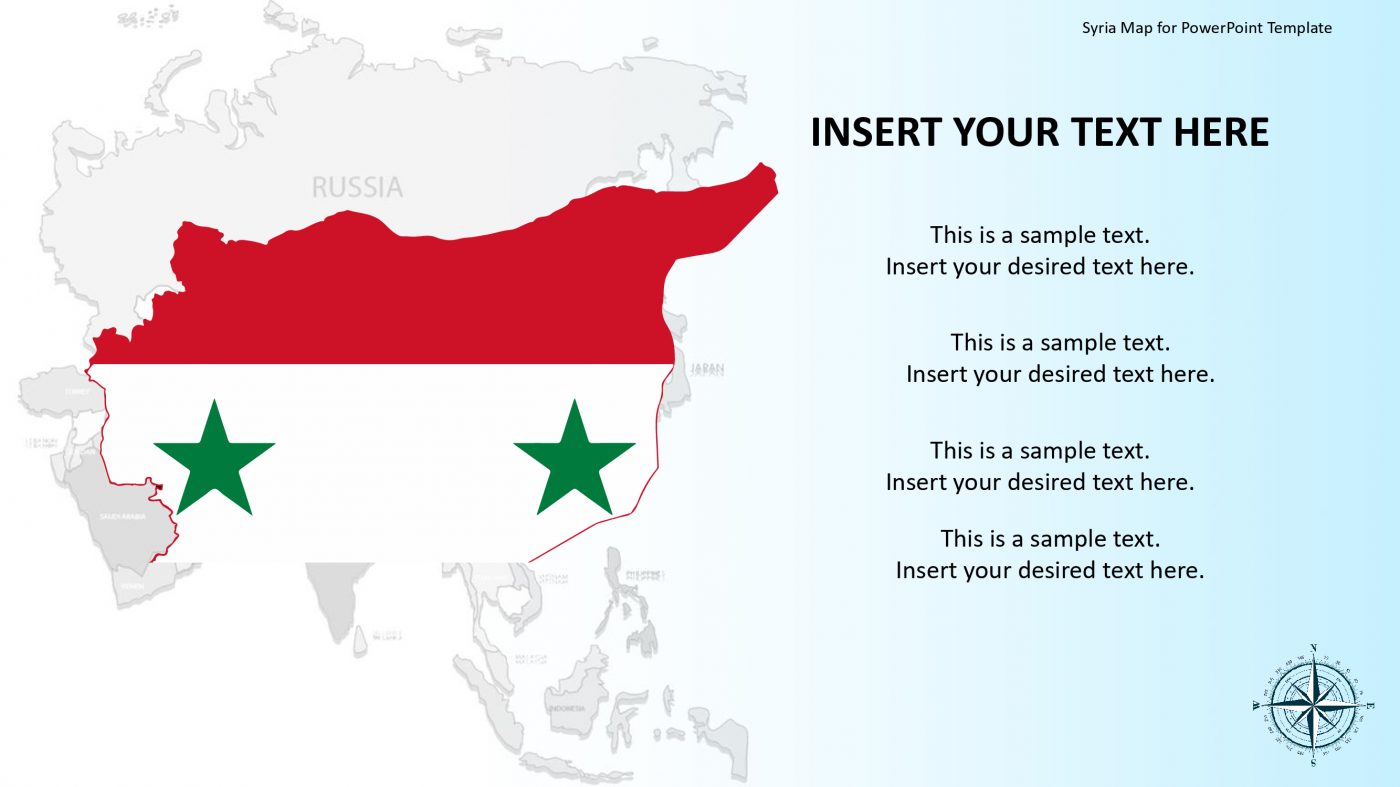 Syria Map for PowerPoint Template - Slidevilla
