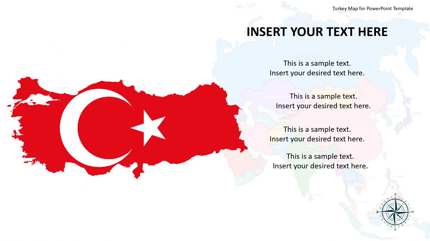 Turkey Map for PowerPoint Template - Slidevilla