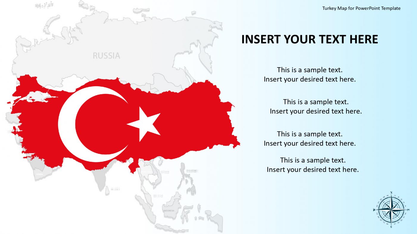 Turkey Map for PowerPoint Template - Slidevilla