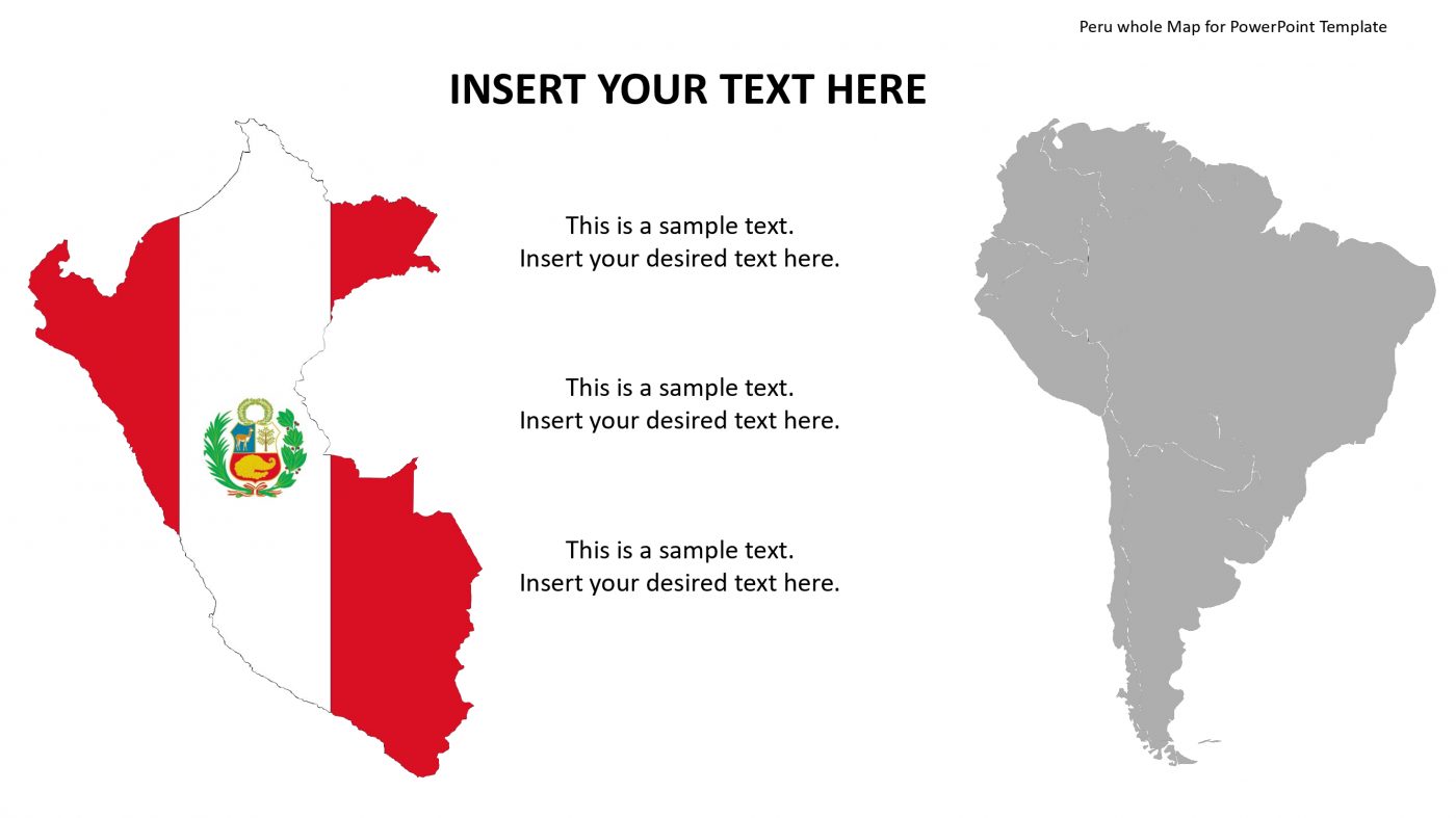 Peru whole Map for PowerPoint Template - Slidevilla