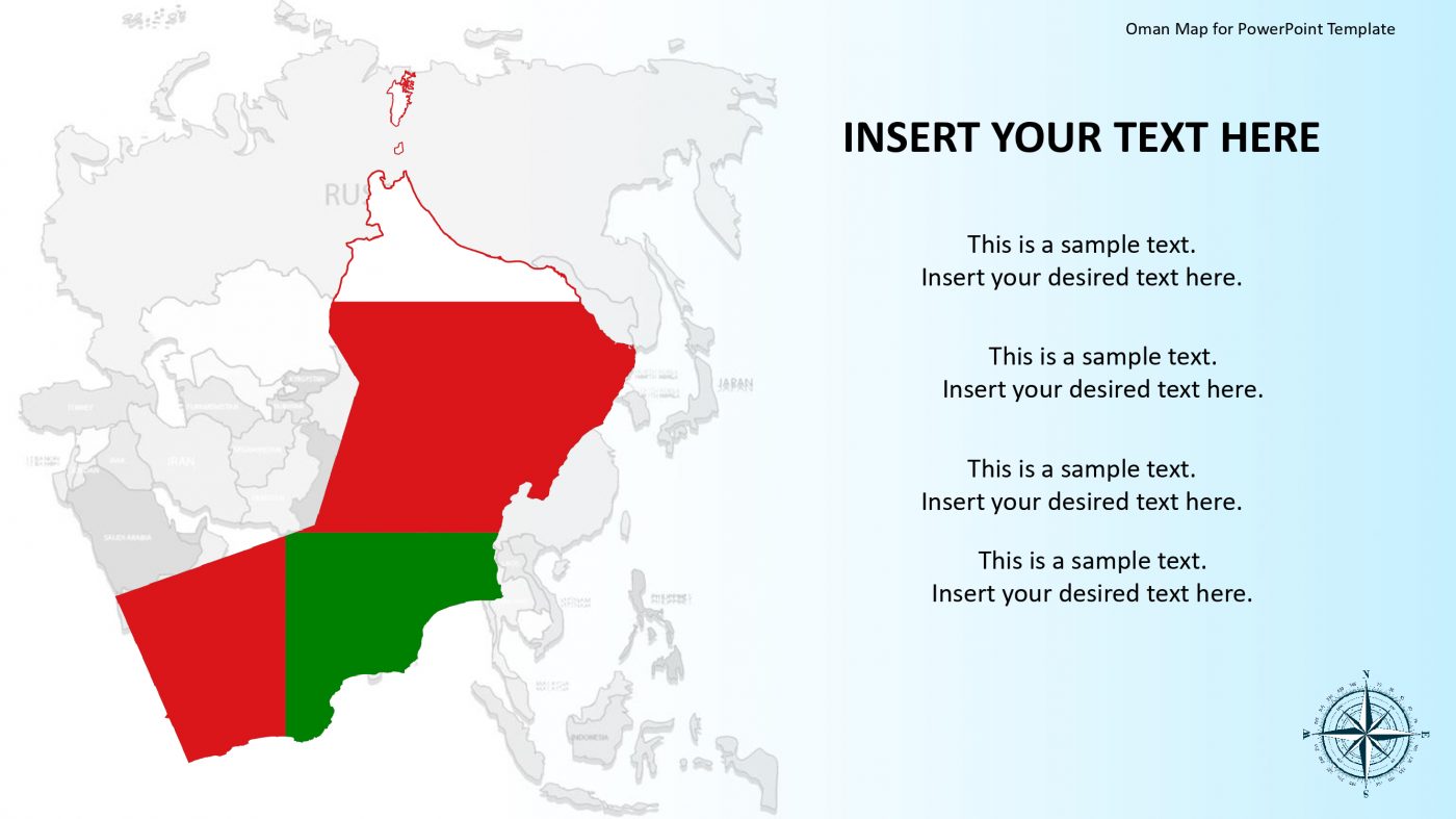 Oman Map for PowerPoint Template - Slidevilla