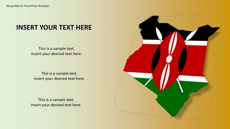 Kenya Map for PowerPoint Template: 100% Editable PPTx