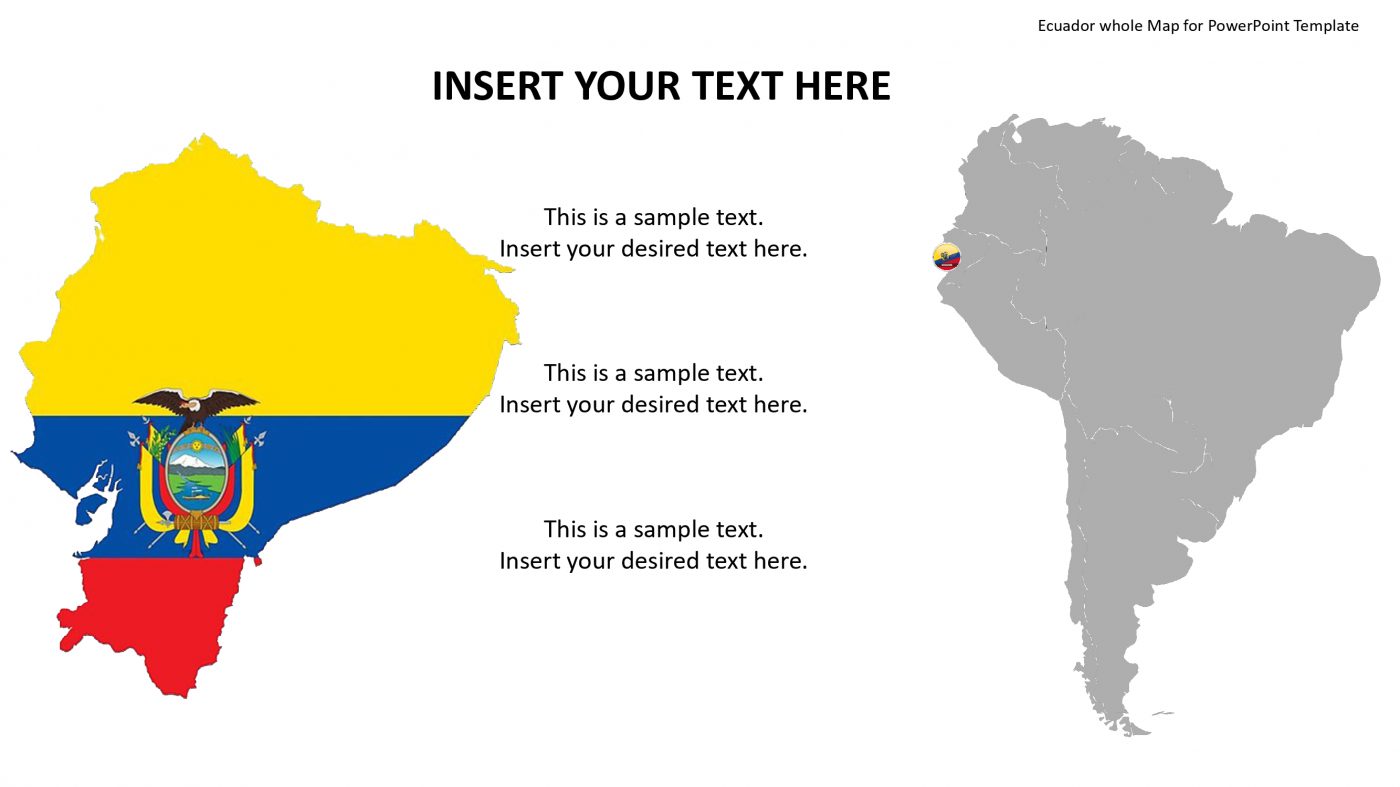 Ecuador whole Map for PowerPoint Template - Slidevilla