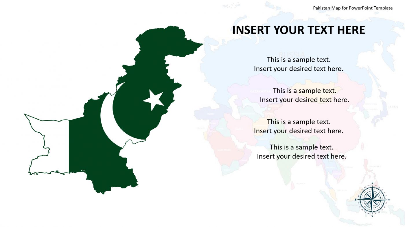 Pakistan Map for PowerPoint Template - Slidevilla : Fully Editable PPTx