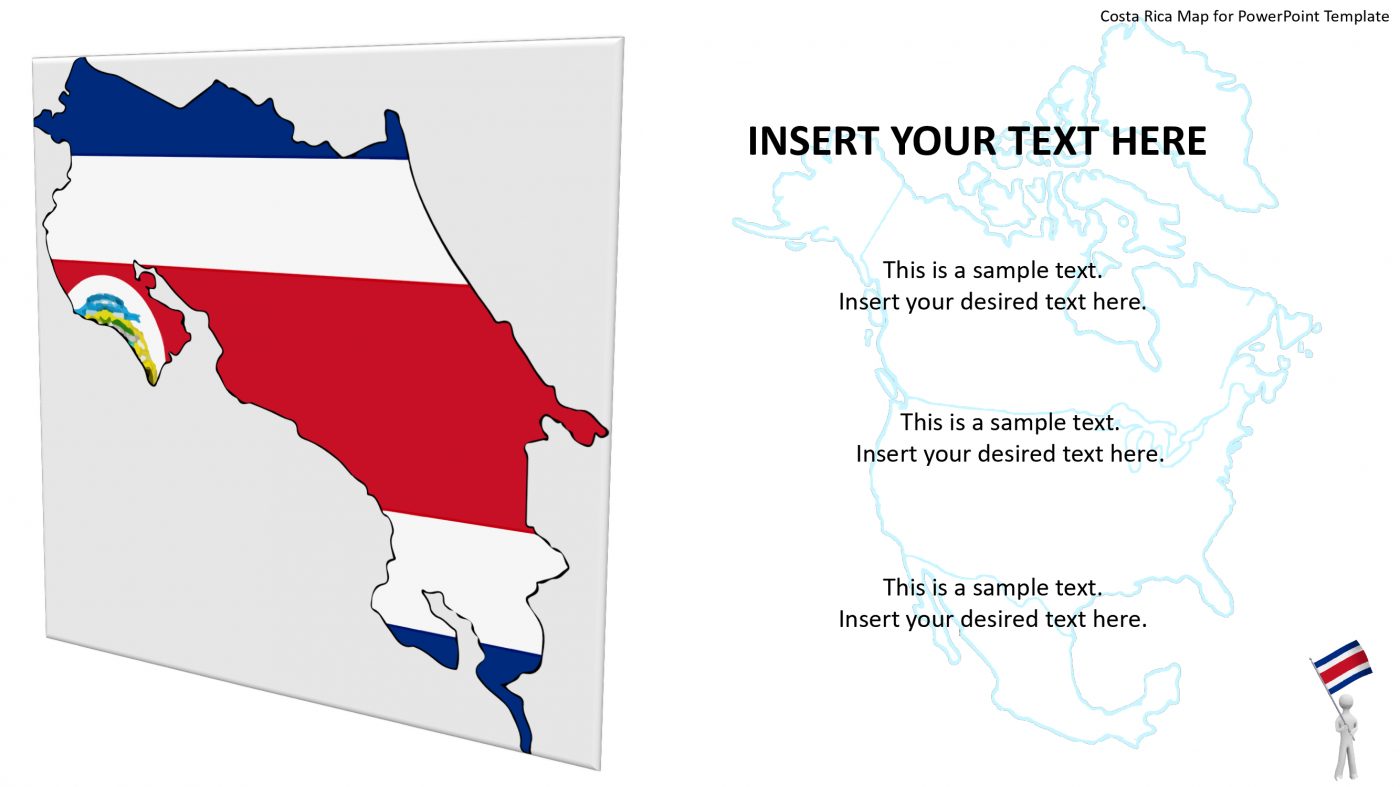 Costa Rica Map for PowerPoint Template - Slidevilla