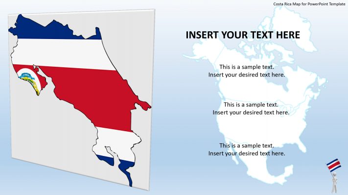 Costa Rica Map for PowerPoint Template - Slidevilla