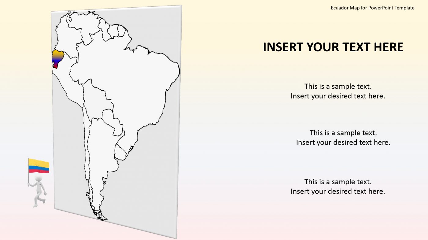 Ecuador Map for PowerPoint Template: 100% Editable PPTx