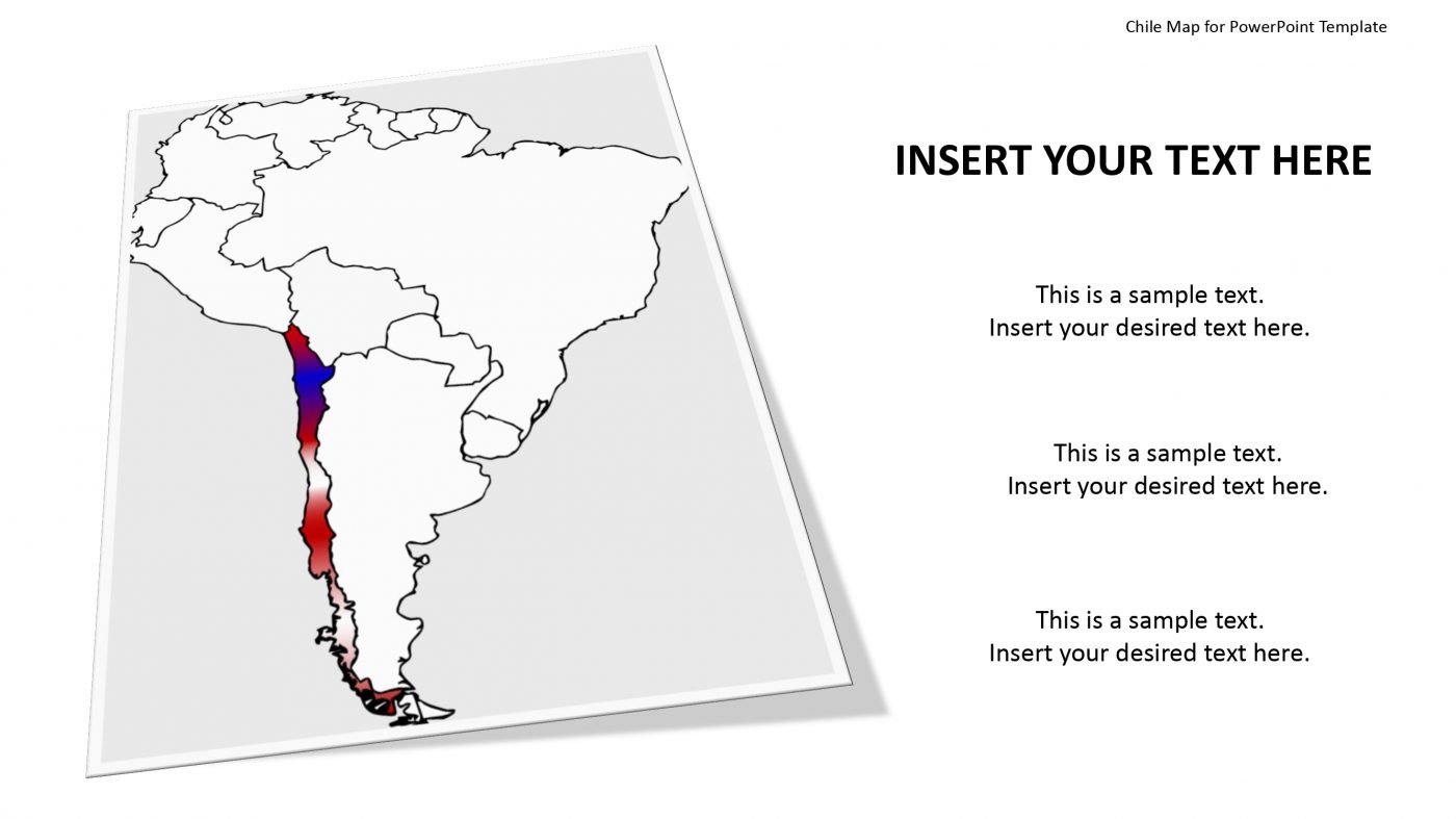 Chile Map for PowerPoint Template - Slidevilla